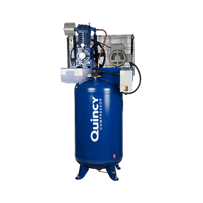 Quincy QP10 10 Horsepower 120 Gallon Two Stage Air Compressor (200 Volt ...